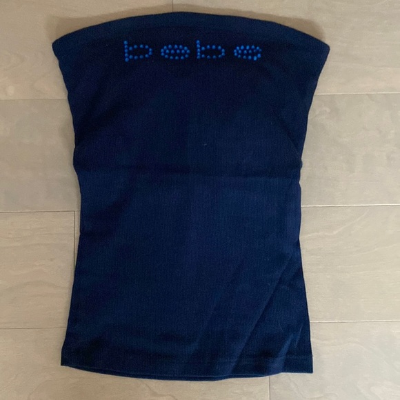 bebe | Tops | Y2k Vintage Bebe Tube Top Blue S | Poshmark